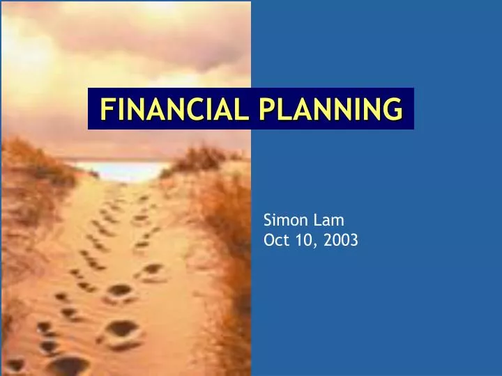 PPT - FINANCIAL PLANNING PowerPoint Presentation, free download - ID ...