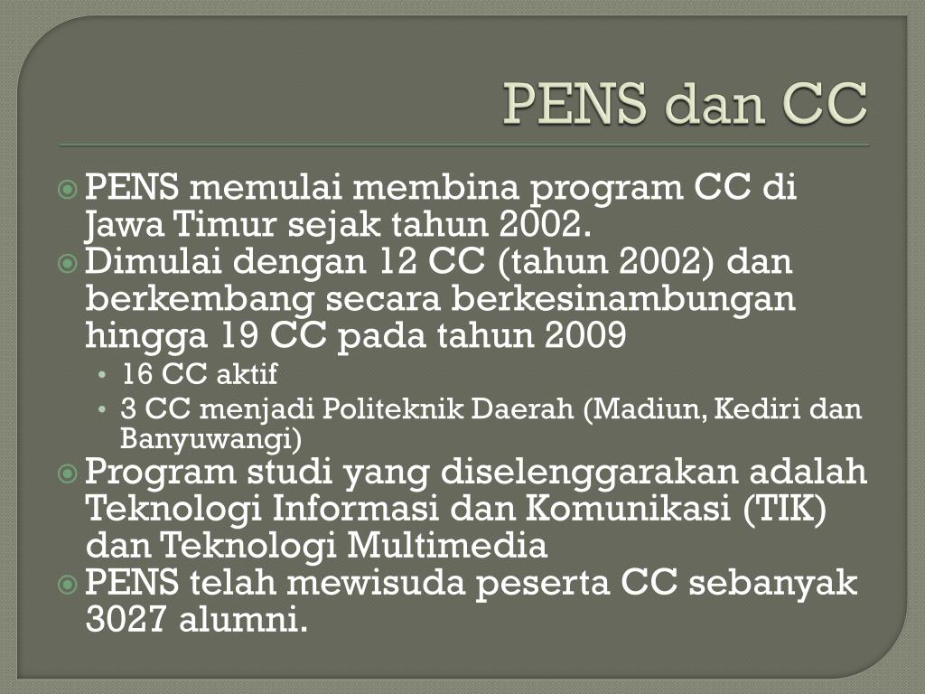 PPT - Politeknik Elektronika Negeri Surabaya PENS Dadet Pramadihanto ...