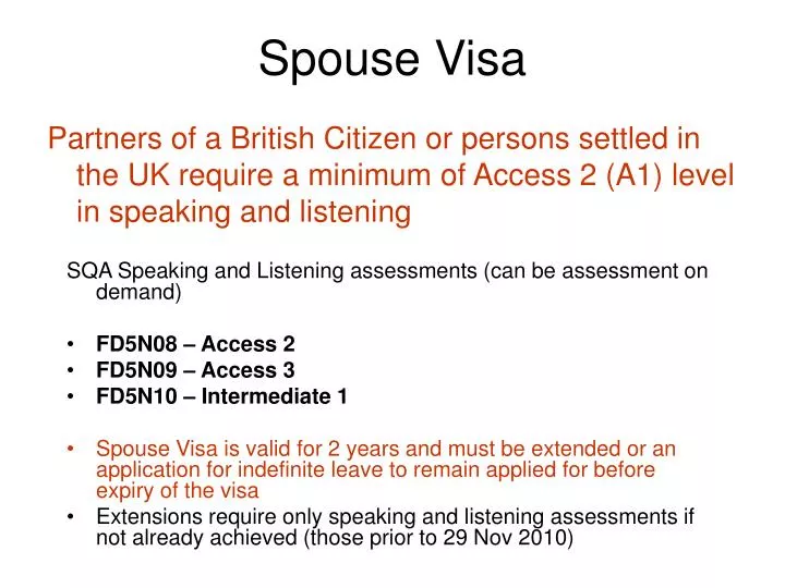PPT - Spouse Visa PowerPoint Presentation, free download - ID:5426554