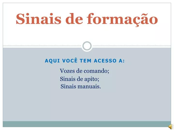 PPT - Sinais de formação PowerPoint Presentation, free download - ID ...