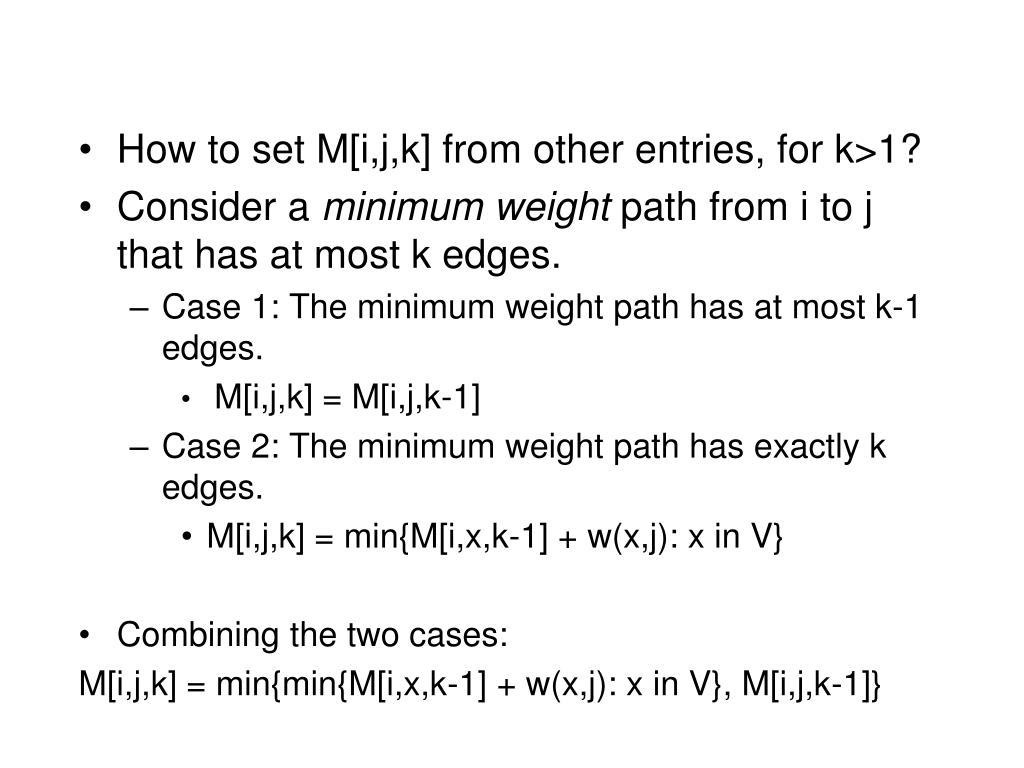 Ppt Dynamic Programming Algorithms For All Pairs Shortest Paths Powerpoint Presentation Id