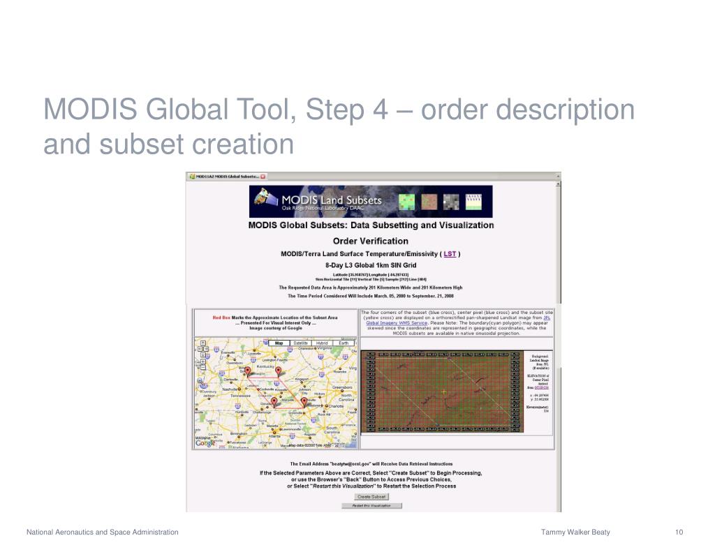 PPT - MODIS Subsetting and Visualization Tool: PowerPoint Presentation ... PPT - MODIS Subsetting and Visualization Tool: PowerPoint Presentation ...