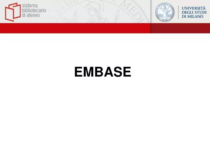 PPT - EMBASE PowerPoint Presentation, free download - ID:5427859