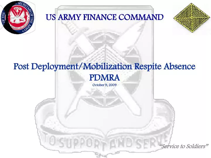 PPT - Post Deployment/Mobilization Respite Absence PDMRA October 9 ...