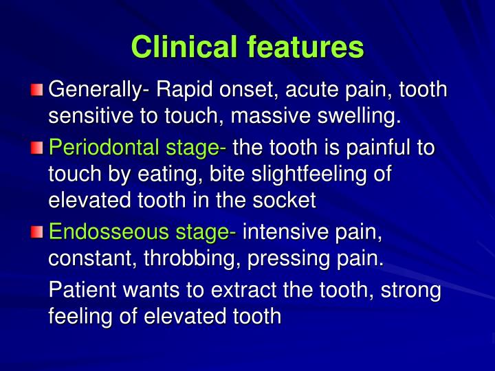 PPT - Acute apical periodontitis (parodontitis apicalis acuta ...