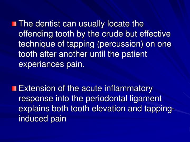 PPT - Acute apical periodontitis (parodontitis apicalis acuta ...