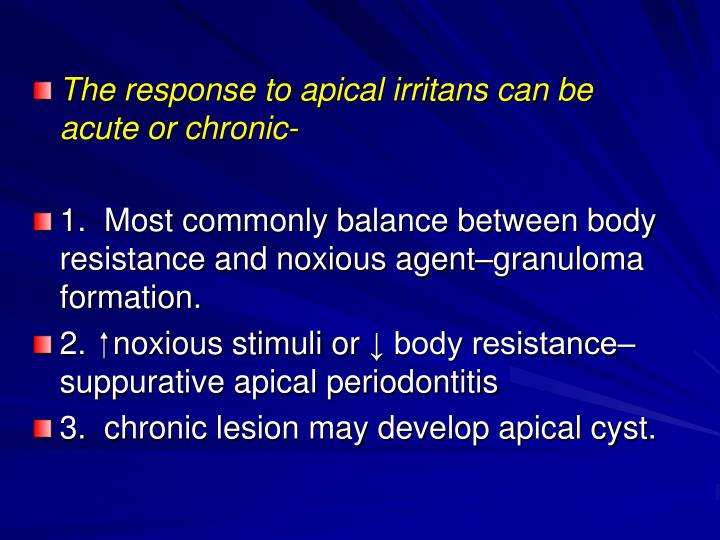 PPT - Acute apical periodontitis (parodontitis apicalis acuta ...