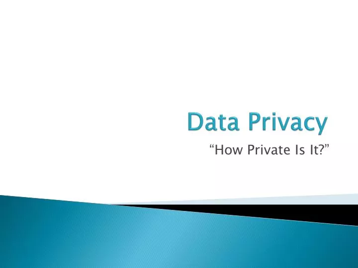 PPT - Data Privacy PowerPoint Presentation, free download - ID:5430921