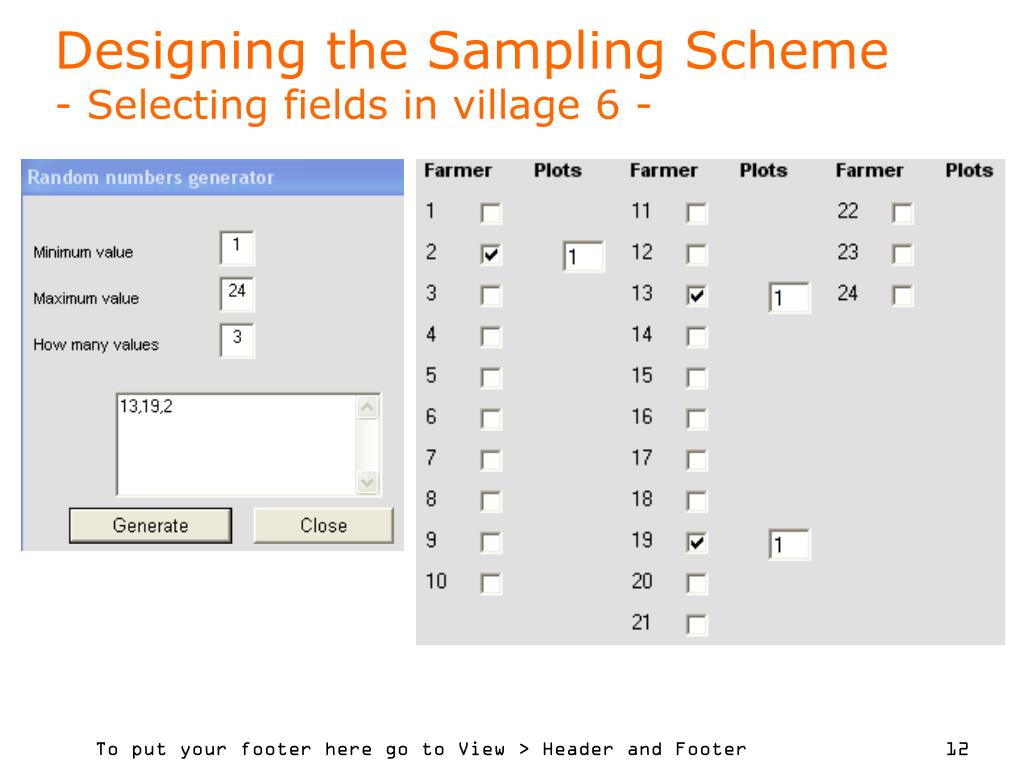 PPT - Sampling design using the Paddy game PowerPoint Presentation ...