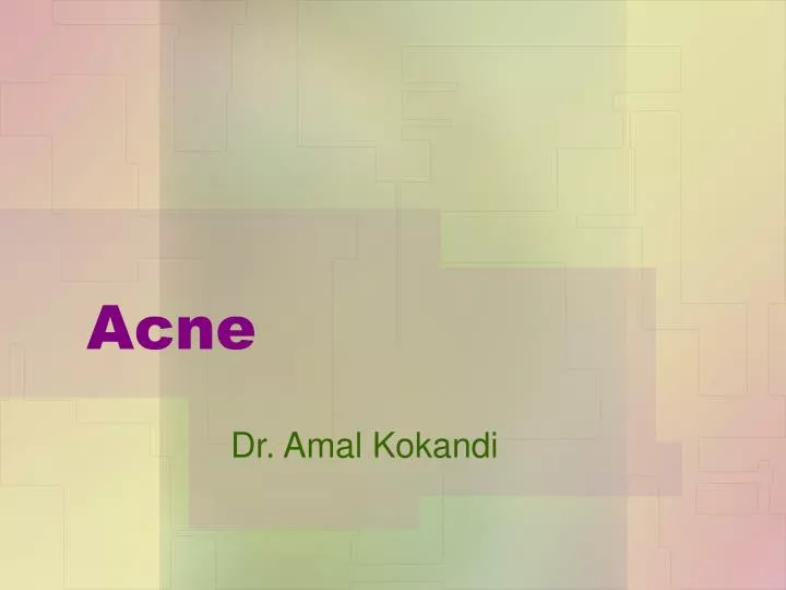 PPT - Acne PowerPoint Presentation, free download - ID:5431471