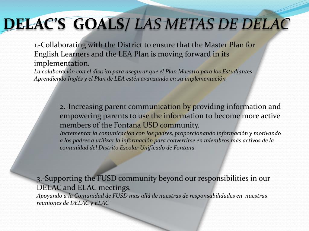 PPT - DELAC Officers Itzel Trujillo Secretary/ Secretaria PowerPoint ...