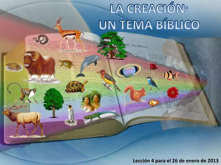 PPT - LA CREACIÓN: UN TEMA BÍBLICO PowerPoint Presentation, free ...