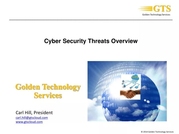 PPT - Cyber Security Threats Overview PowerPoint Presentation, free ...