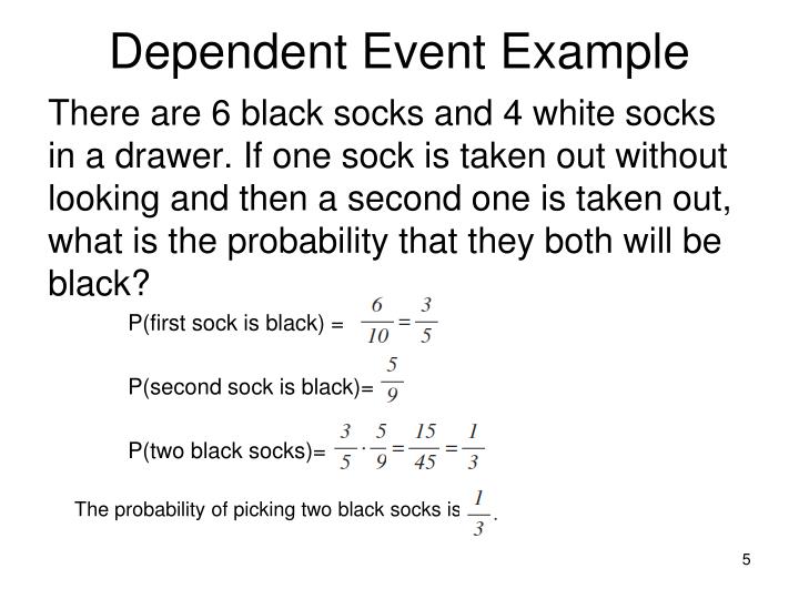 PPT - Independent and Dependent Events PowerPoint Presentation - ID:5435991