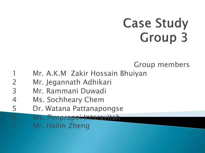 PPT - Case Study Group 3 PowerPoint Presentation, free download - ID ...