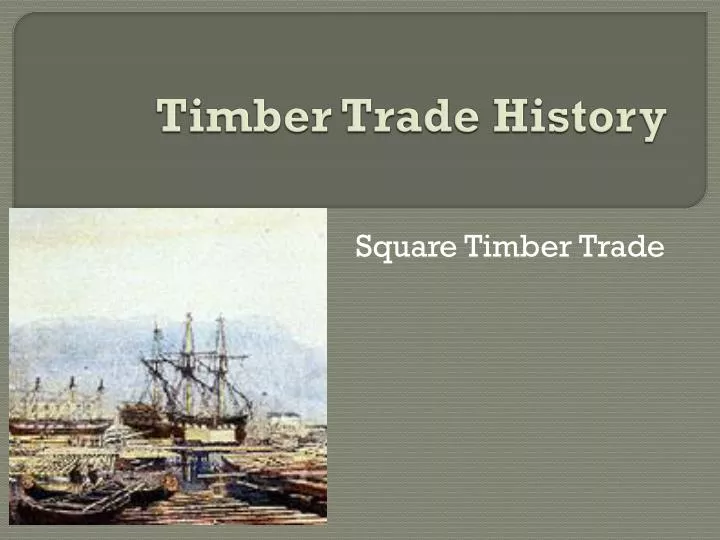 PPT - Timber Trade History PowerPoint Presentation, free download - ID ...