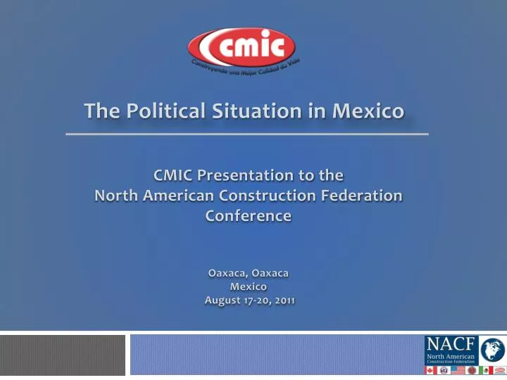 PPT - CMIC Presentation to the North American Construction Federation ...