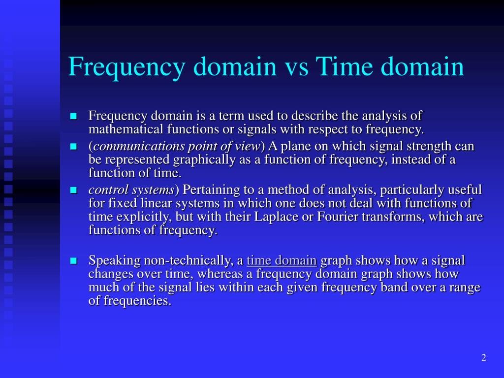 What Is The Difference Between Time Domain And Frequency Domain at Taj ... What Is The Difference Between Time Domain And Frequency Domain at Taj ...