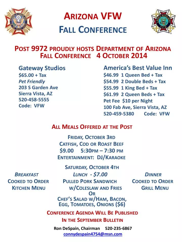 PPT - Arizona VFW Fall Conference PowerPoint Presentation, free ...