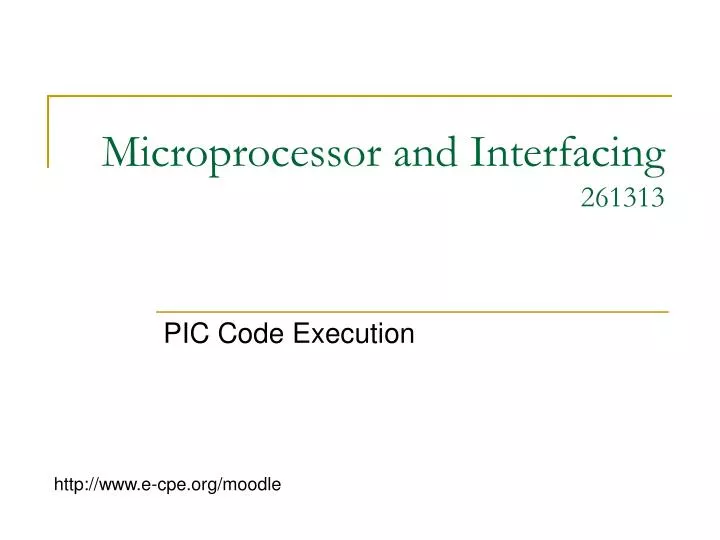 PPT - Microprocessor and Interfacing 261313 PowerPoint Presentation, free download - ID:5437777