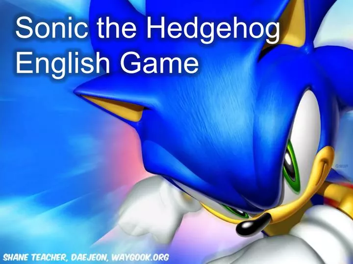 PPT - Sonic the Hedgehog English Game PowerPoint Presentation, free ...