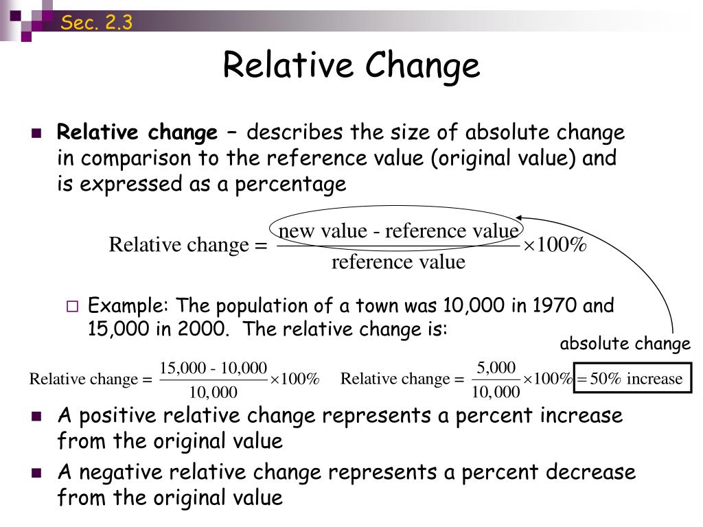 How To Calculate Relative Change How To Calculate Relative Change