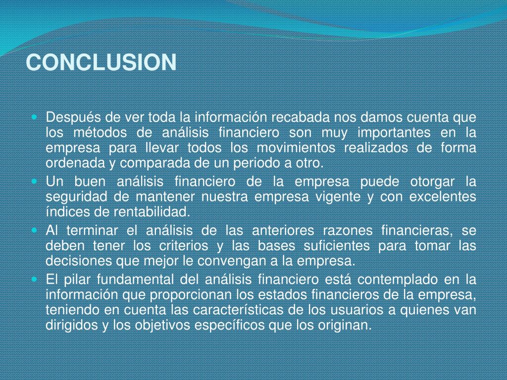 Ejemplo De Una Conclusion