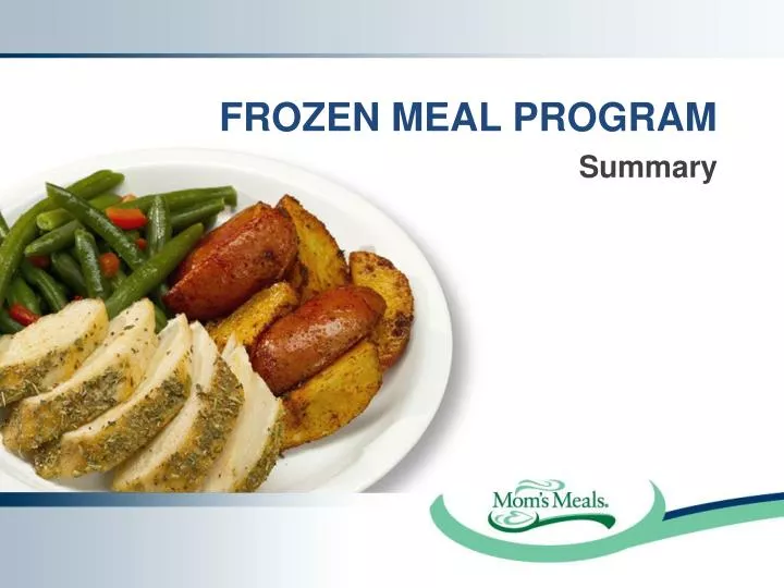 PPT - FROZEN MEAL PROGRAM PowerPoint Presentation, free download - ID ...