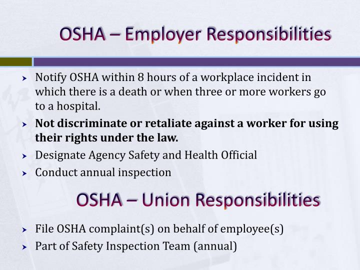 PPT - Occupational Safety and Health Administration (OSHA) PowerPoint ...