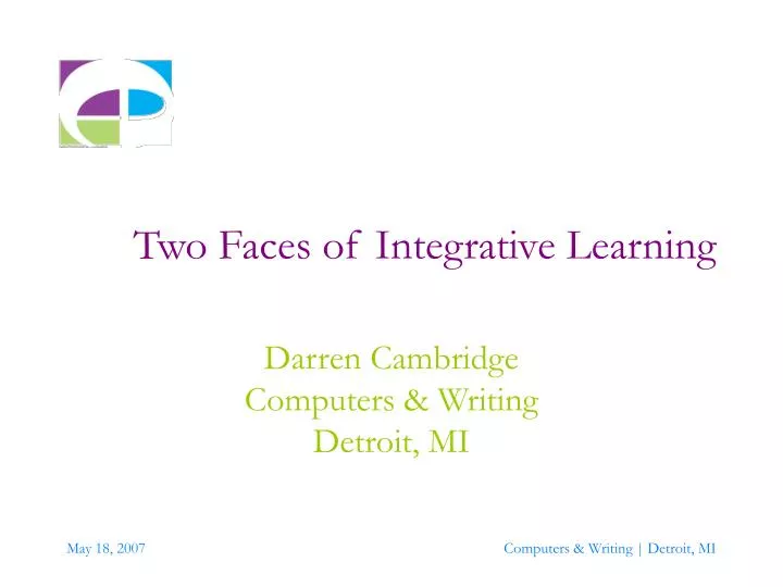 PPT - Two Faces of Integrative Learning PowerPoint Presentation, free ...