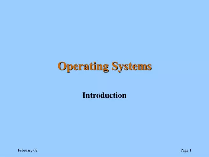 PPT - Operating Systems PowerPoint Presentation, free download - ID:5440957