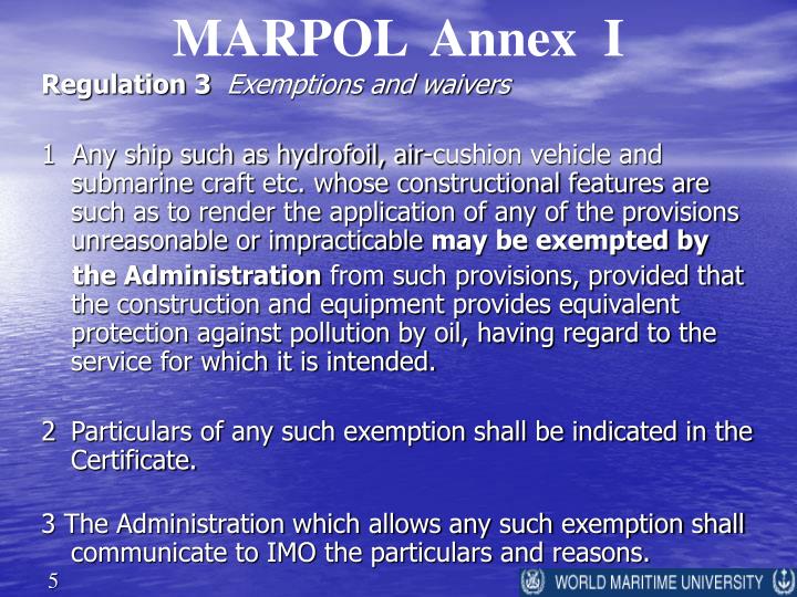 PPT - MARPOL Annex I PowerPoint Presentation - ID:5441329