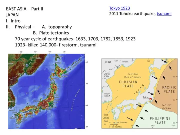 PPT - EAST ASIA – Part II JAPAN I. Intro Physical – A. topography B ...