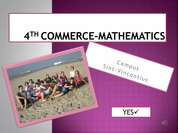 PPT - 4 th Commerce-Mathematics PowerPoint Presentation, free download ...