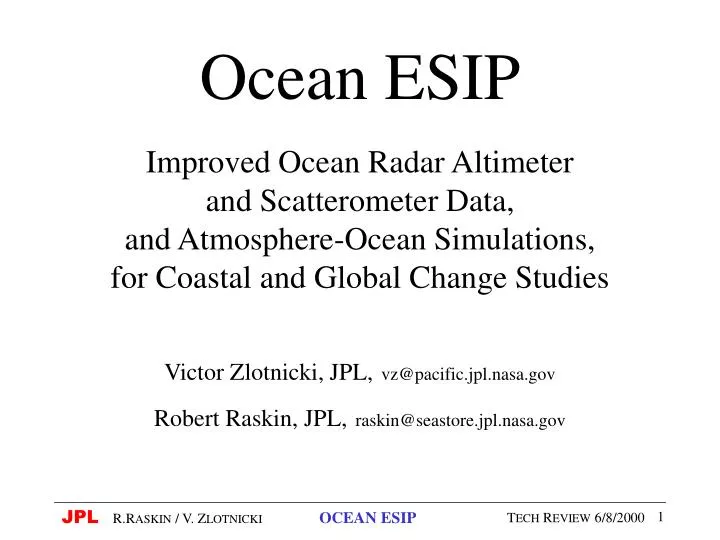 PPT - Ocean ESIP PowerPoint Presentation, free download - ID:5445975
