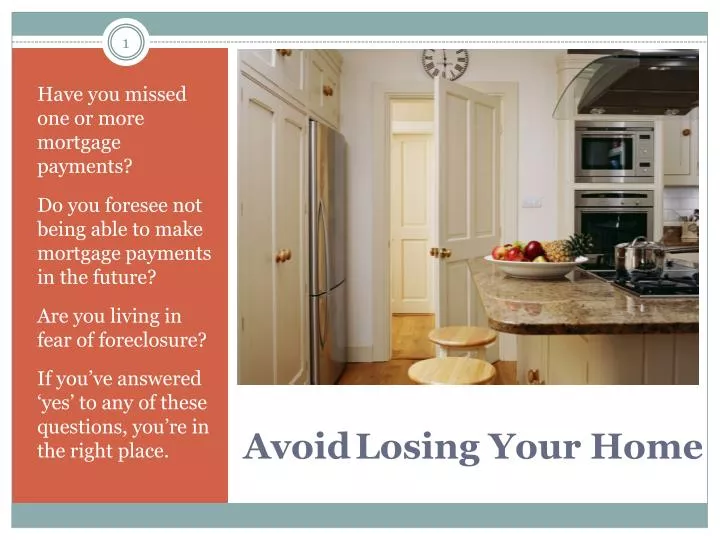 PPT - Avoid Losing Your Home PowerPoint Presentation, free download ...