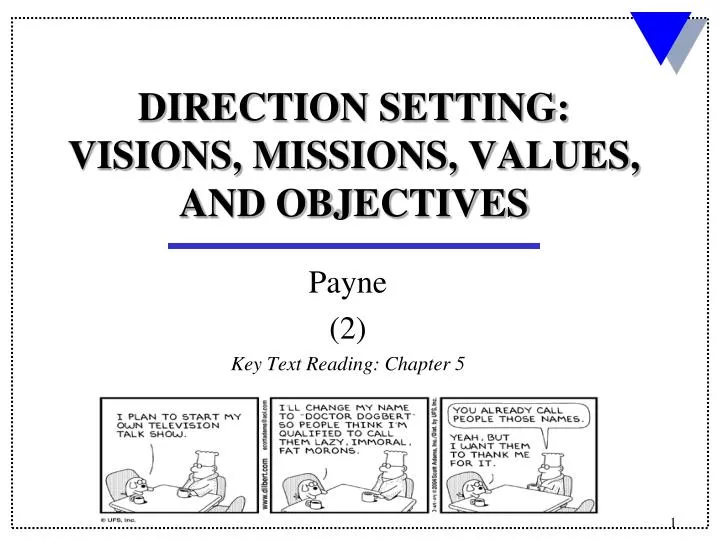 PPT - DIRECTION SETTING: VISIONS, MISSIONS, VALUES, AND OBJECTIVES ...