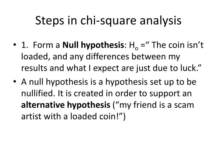 PPT - The Chi square hypothesis test PowerPoint Presentation - ID:5447674
