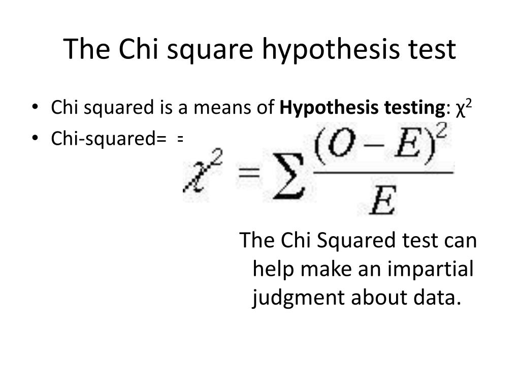 PPT The Chi Square Hypothesis Test PowerPoint Presentation Free