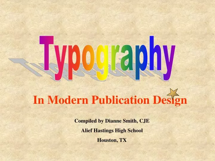 PPT - Typography PowerPoint Presentation, free download - ID:5448483