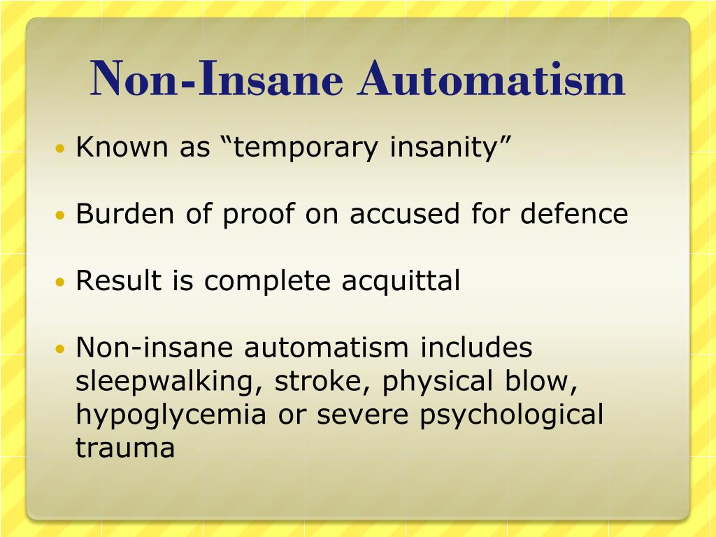 PPT - The Trial in Canadian Criminal Court, Pt. 4: Defences PowerPoint ...