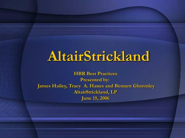 PPT - AltairStrickland PowerPoint Presentation, free download - ID:5448805