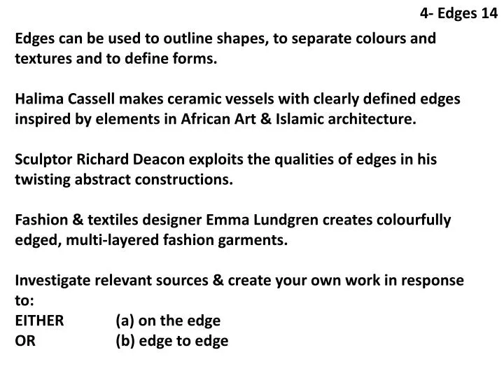 PPT - 4- Edges 14 PowerPoint Presentation, free download - ID:5450827