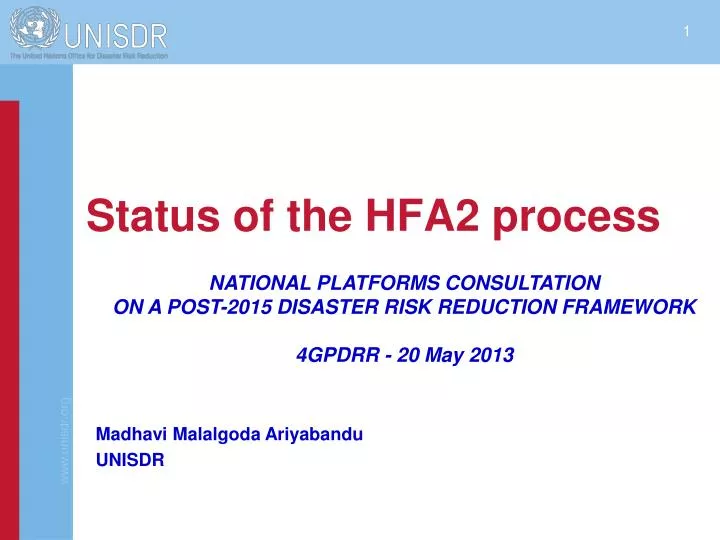 PPT - Status of the HFA2 process PowerPoint Presentation, free download ...