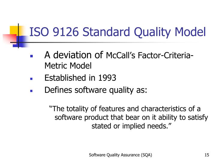 PPT - Software Quality Models PowerPoint Presentation - ID:5452309