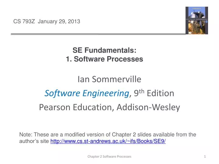 PPT - SE Fundamentals: 1. Software Processes PowerPoint Presentation ...