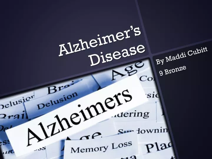 PPT - Alzheimer’s Disease PowerPoint Presentation, free download - ID ...