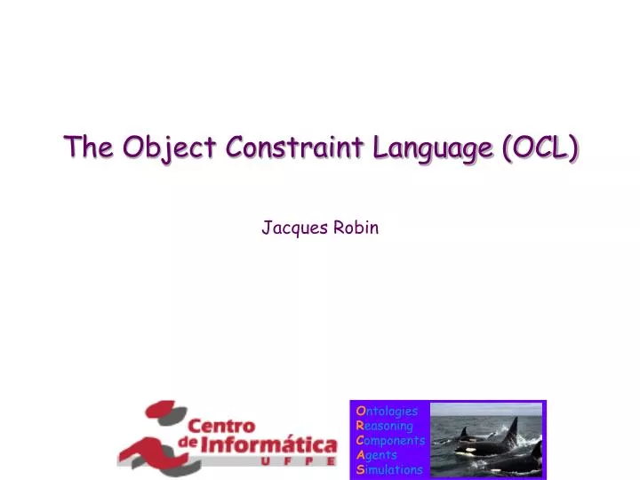 Ppt The Object Constraint Language Ocl Powerpoint Presentation Free Download Id5453530 4690