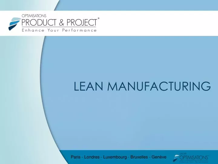 PPT - LEAN MANUFACTURING PowerPoint Presentation, free download - ID ...