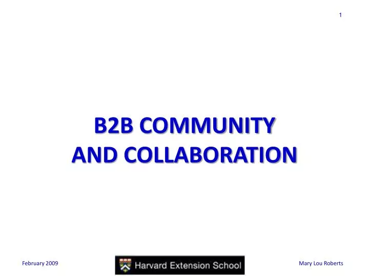 PPT - B2B COMMUNITY AND COLLABORATION PowerPoint Presentation, free ...